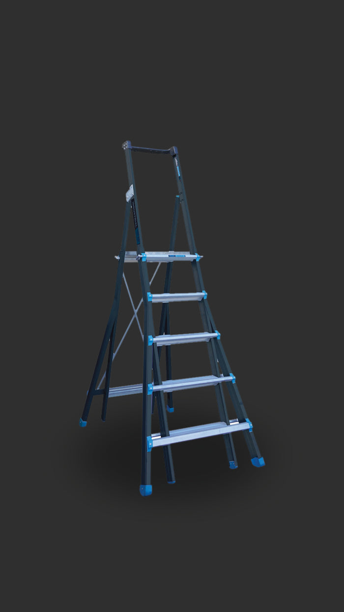 Platforma | Adjustable Fiberglass Platform Ladder – SafeSmartUSA